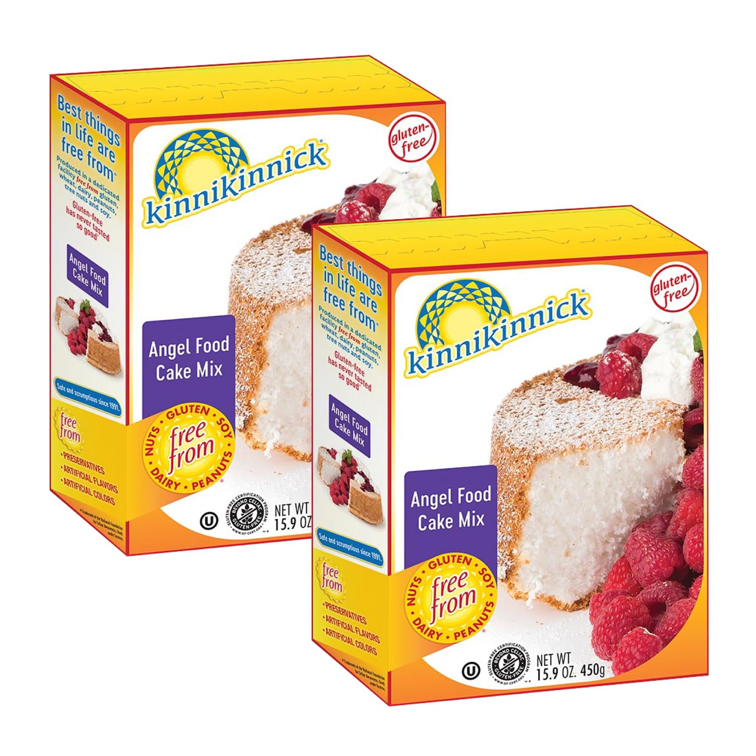 Kinnikinnick - Angel Food OKA4 Cake Mix - Gluten Free, Allergy Friendly ...