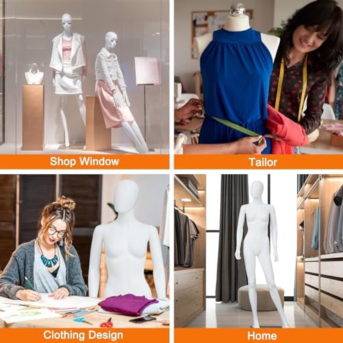 Kinpaw 70" Female Mannequin Full Body Retail Display - Mannequin Torso ...
