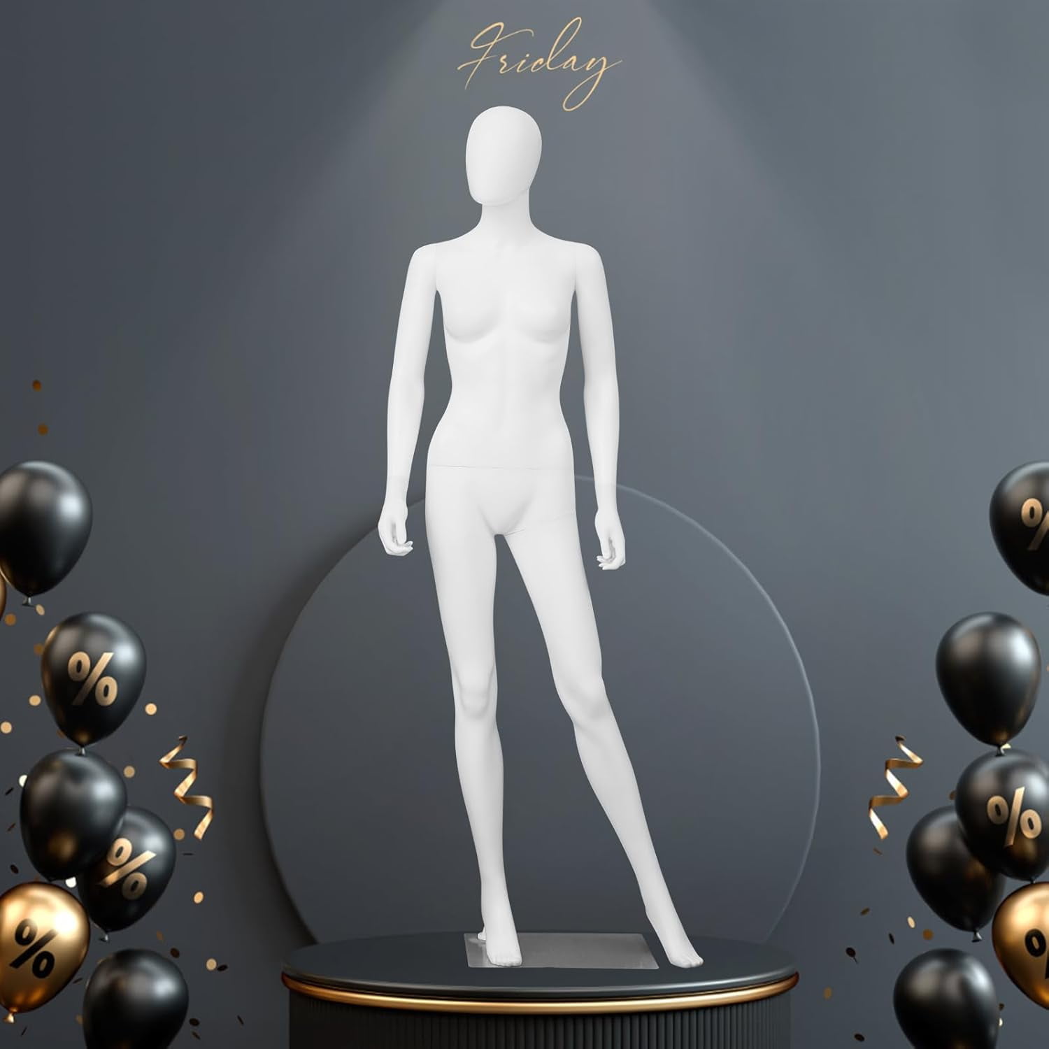 Kinpaw 70" Female Mannequin Full Body Retail Display - Mannequin Torso with Stand,Realistic ...