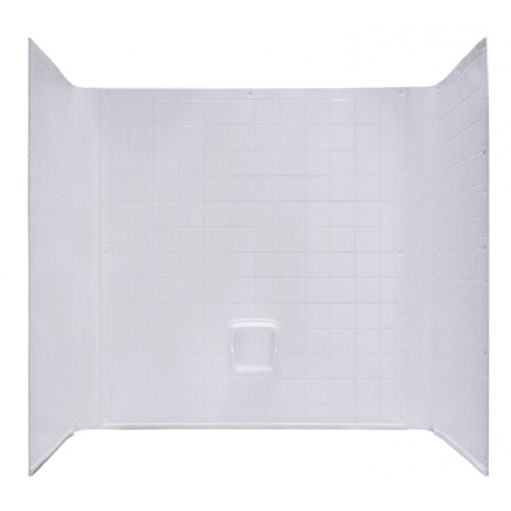 Kinro W-32754-SPK Three-Piece Tub Surround - 27 in. x 54 in., White ...