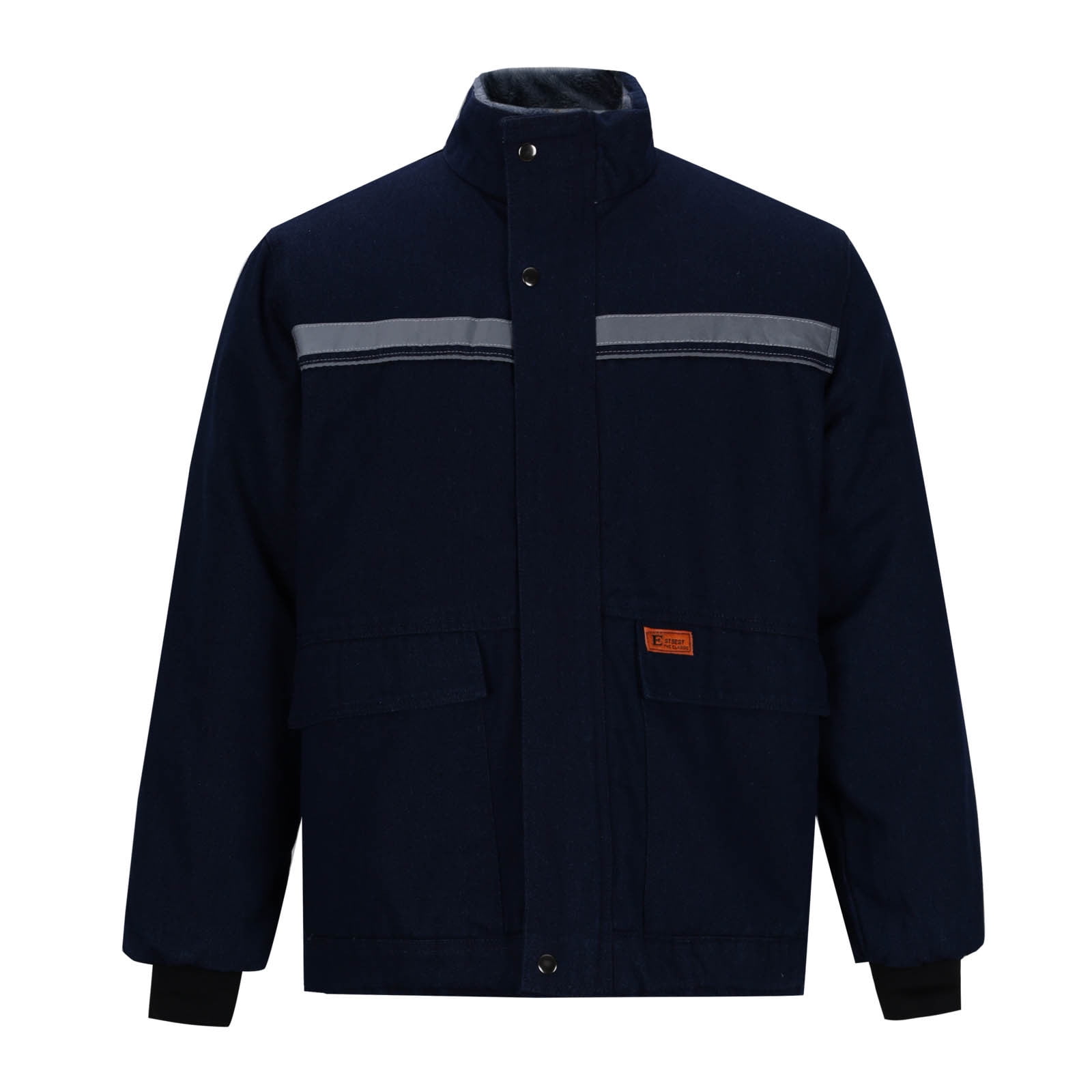 Kinrui Hi Vis Denim Jackets for Men, Safety Jean Jackets for Men ...
