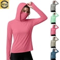 Kinrui Long Sleeve Sun Shirts Women UPF 50+ Rash Guard Cooling Fishing ...