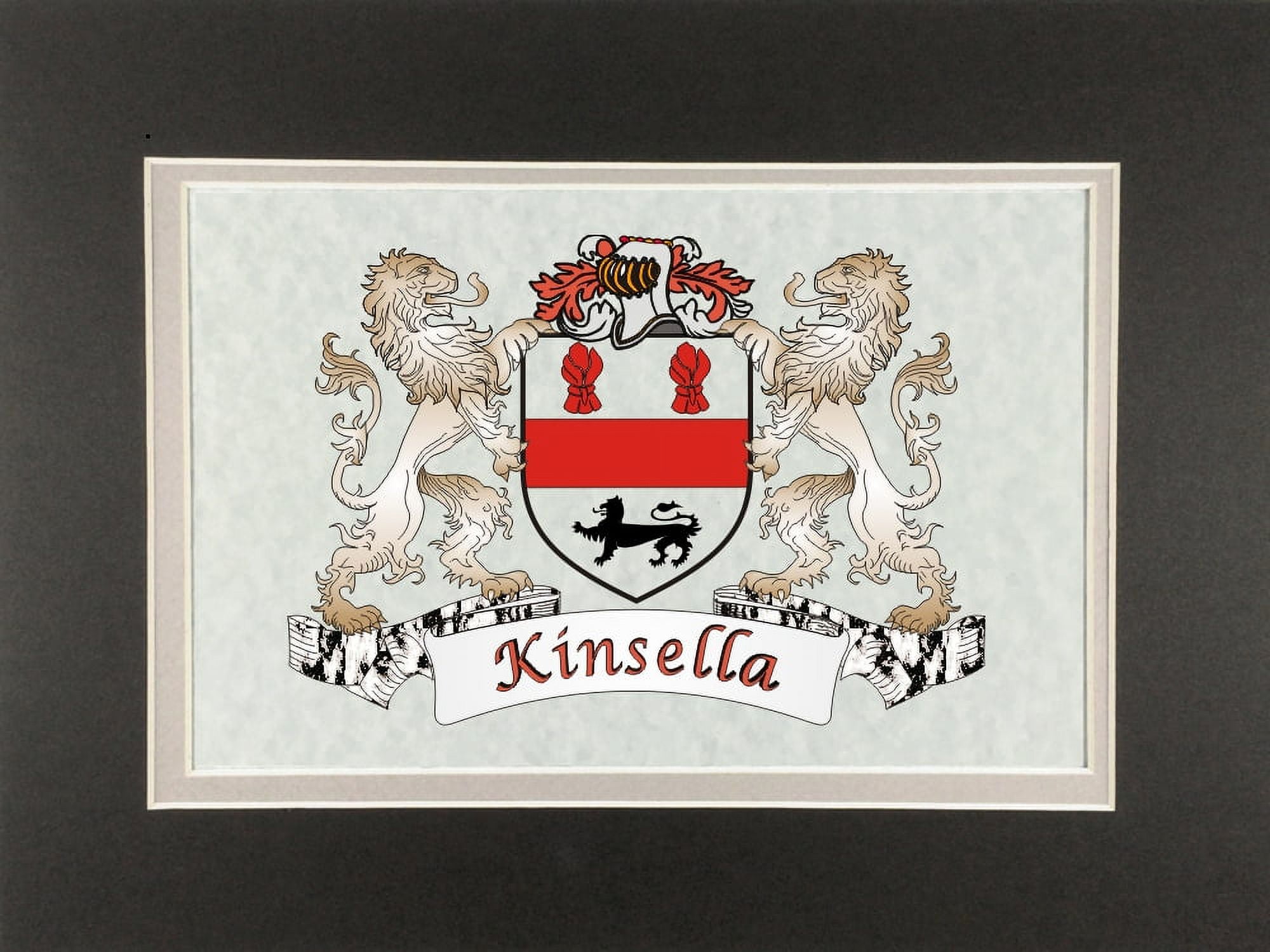 Kinsella Irish Coat of Arms Print - Frameable 9" x 12" - Walmart.com