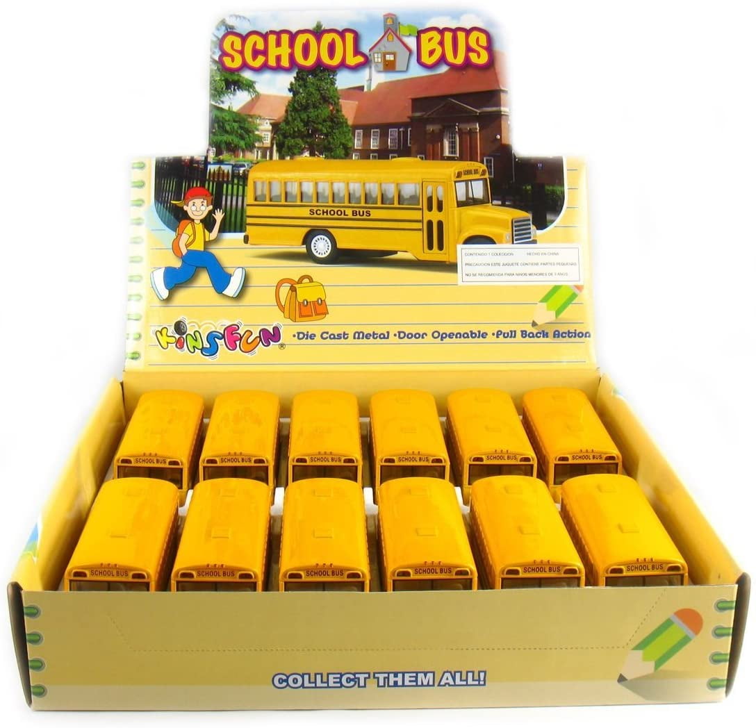 Free Shipping! Kinsfun Novelty Die Cast Classic Long Nose School Bus ...