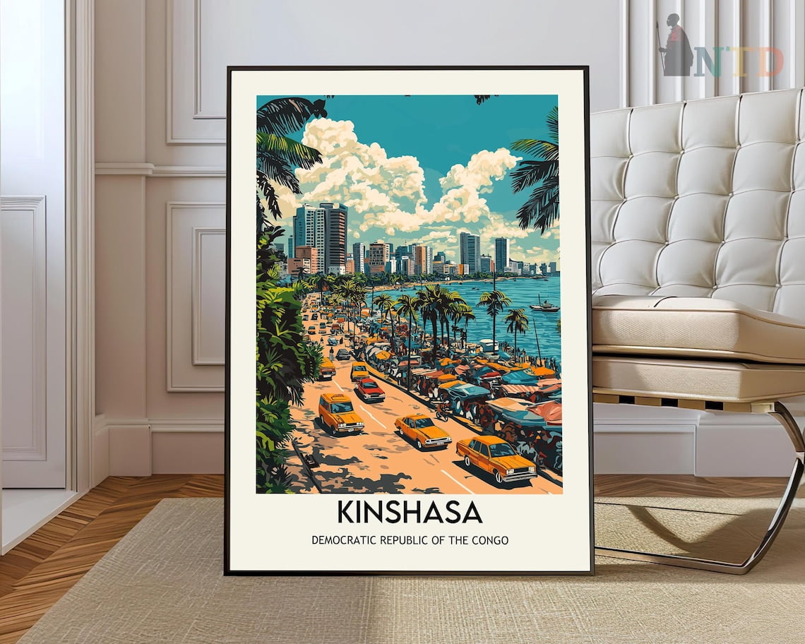 Kinshasa Print, Kinshasa Art, Kinshasa Poster, Kinshasa Photo, Kinshasa ...