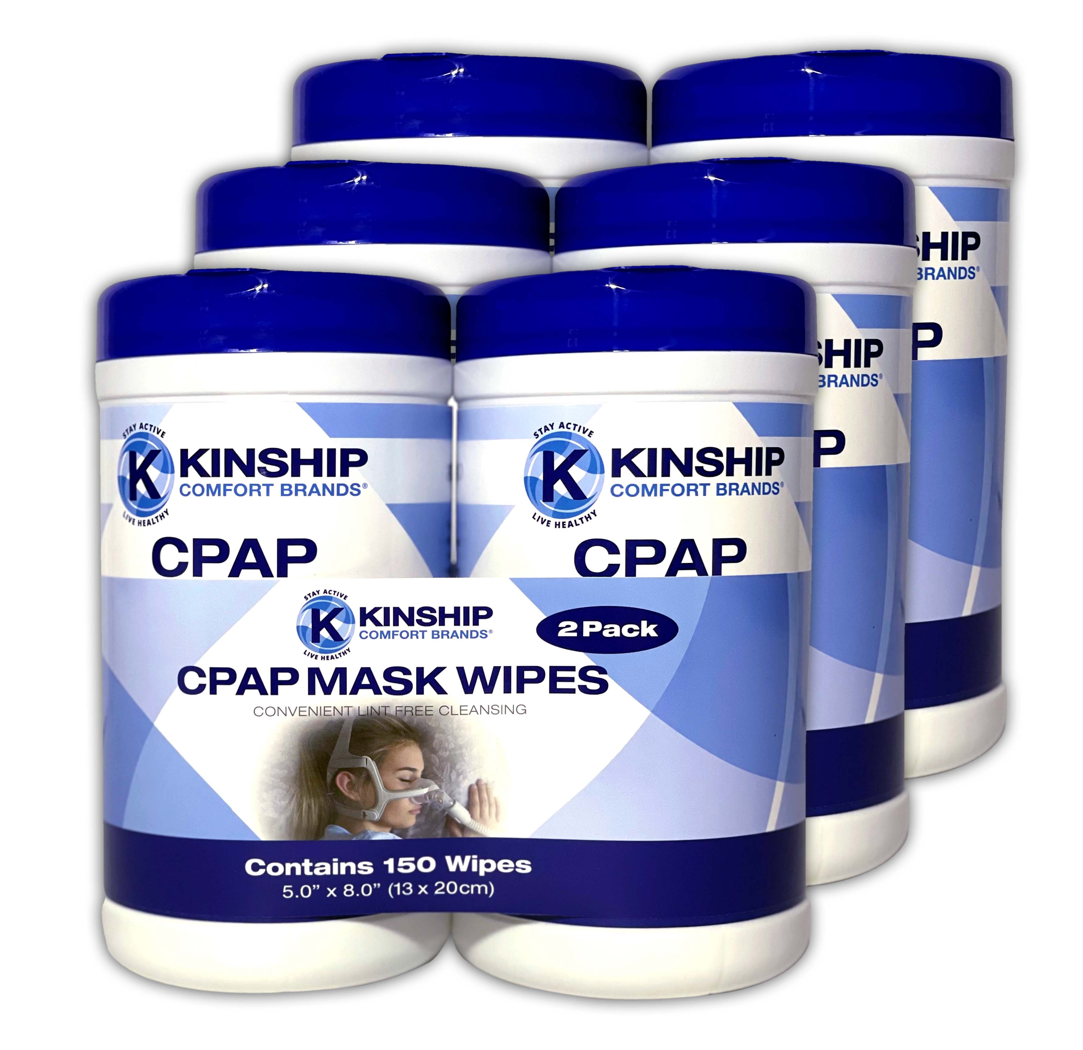 Kinship Comfort Brands CPAP Mask Cleaner Wipes | Unscented, Lint-Free ...