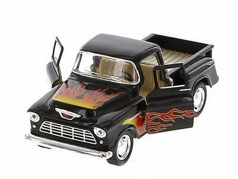Kinsmart 1955 Chevrolet Stepside Pickup w/ Flames 1:32 Diecast Toy ...