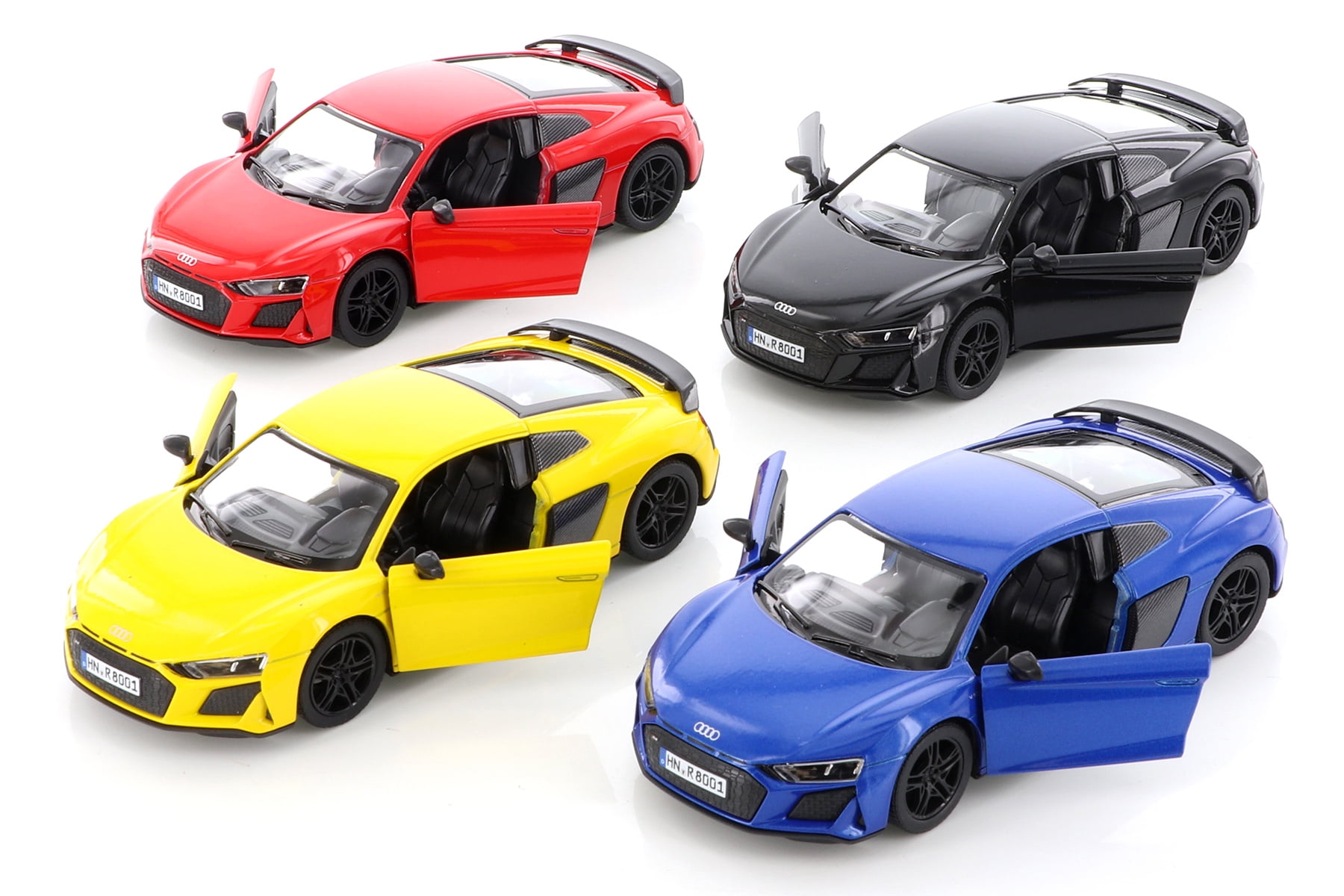 Kinsmart 2020 Audi R8 Coupe Diecast Car Set - Box of 12 5-inch Diecast ...