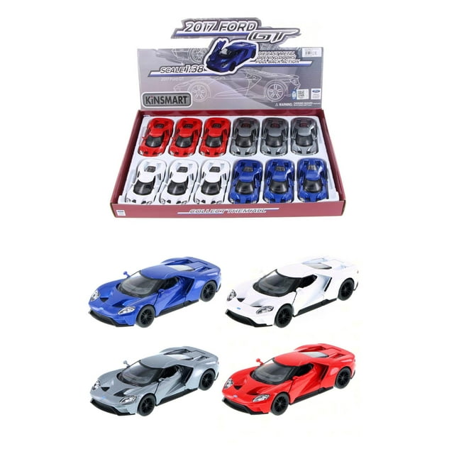 Kinsmart Box of 12 1/38 Scale Diecast Model Toy Cars 2017 Ford GT ...
