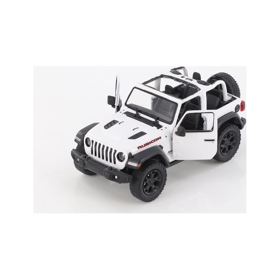 Kinsmart Jeep Wrangler Rubicon Open Top Car Play Vehicles, White ...