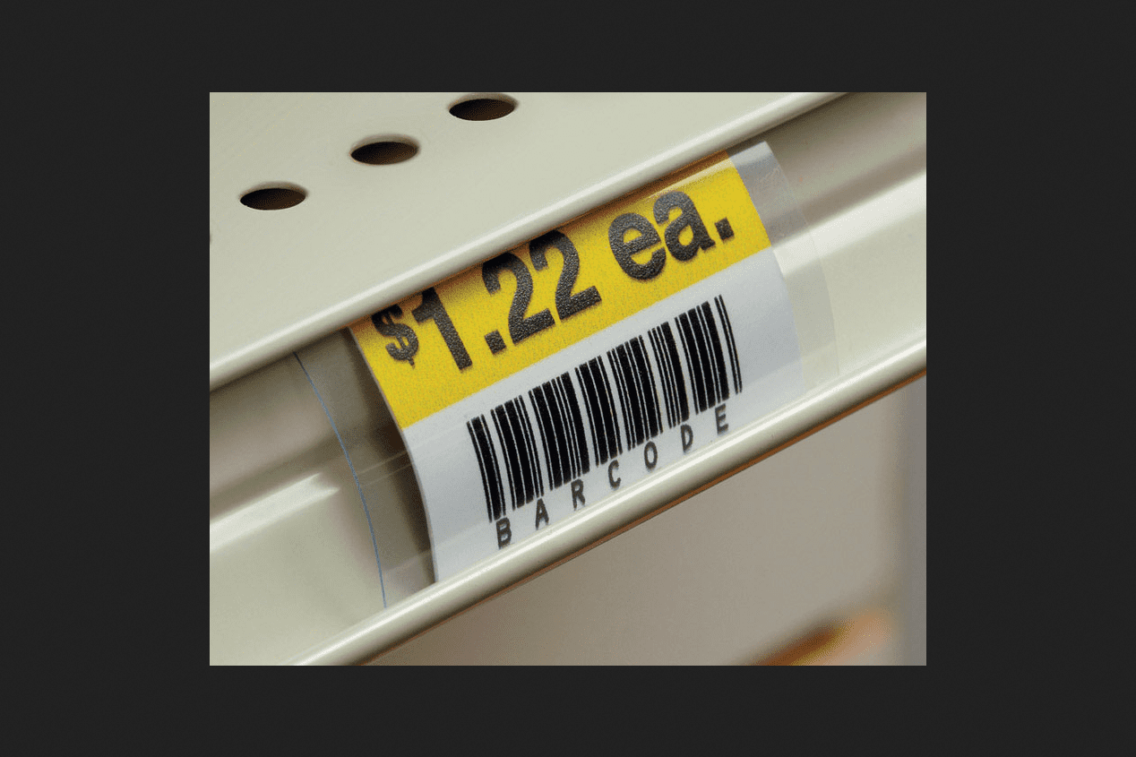 Kinter Utility/Parts Clear Price Channel Chip Strip 3/16 in. H x 1-3/16 ...