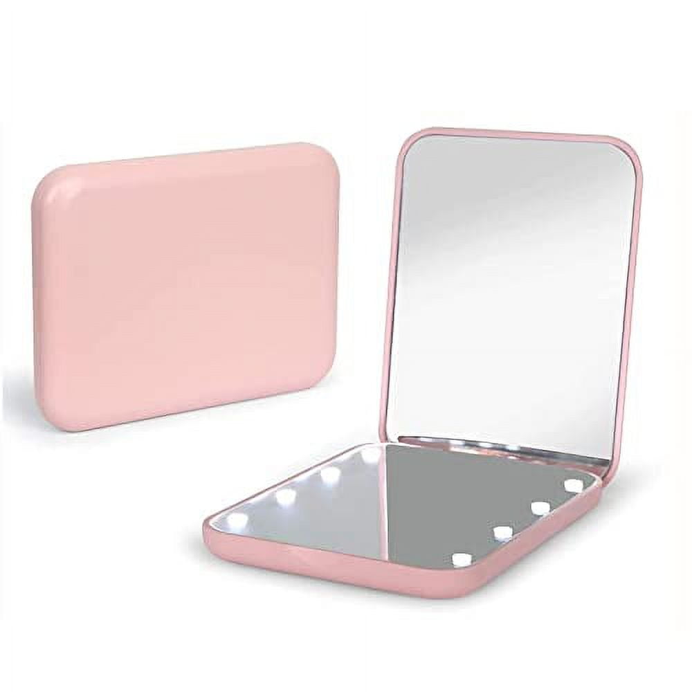Kintion Pocket Mirror, 1X/3X Magnification LED Compact Travel Makeup ...