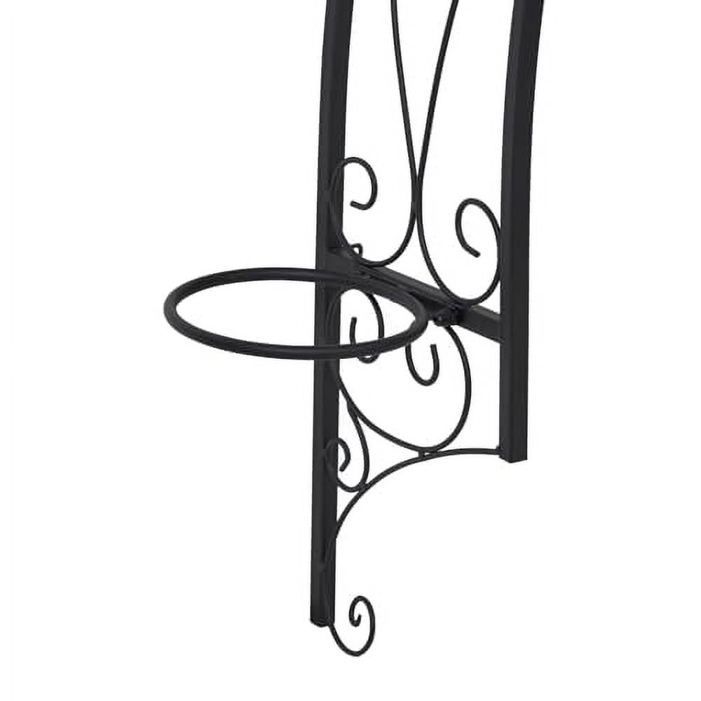 Kintness Steel Garden Window Trellis Arch - Wall-Mounted Garden Arbor ...