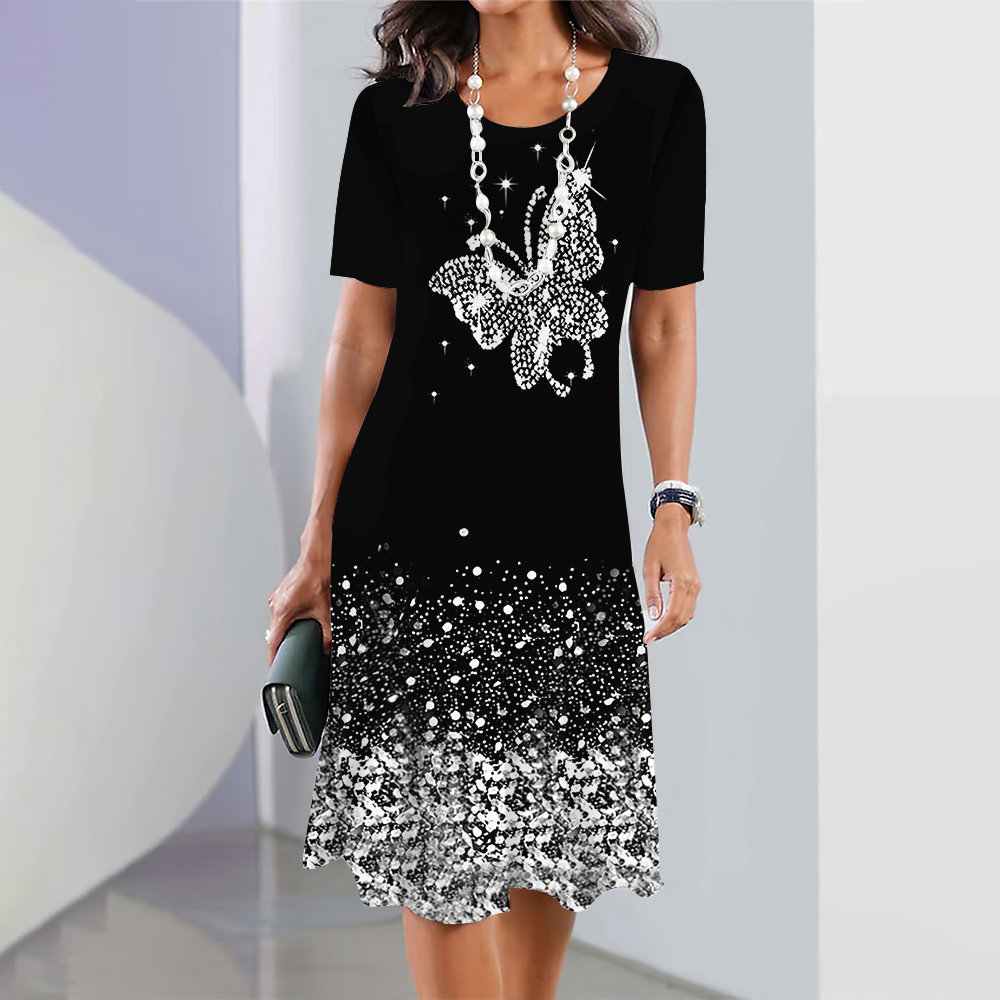 Kintsugi-Gold Rose Evening Party Dresses Midi Sexy Dress Female Sweet One Piece Dress Korean ...