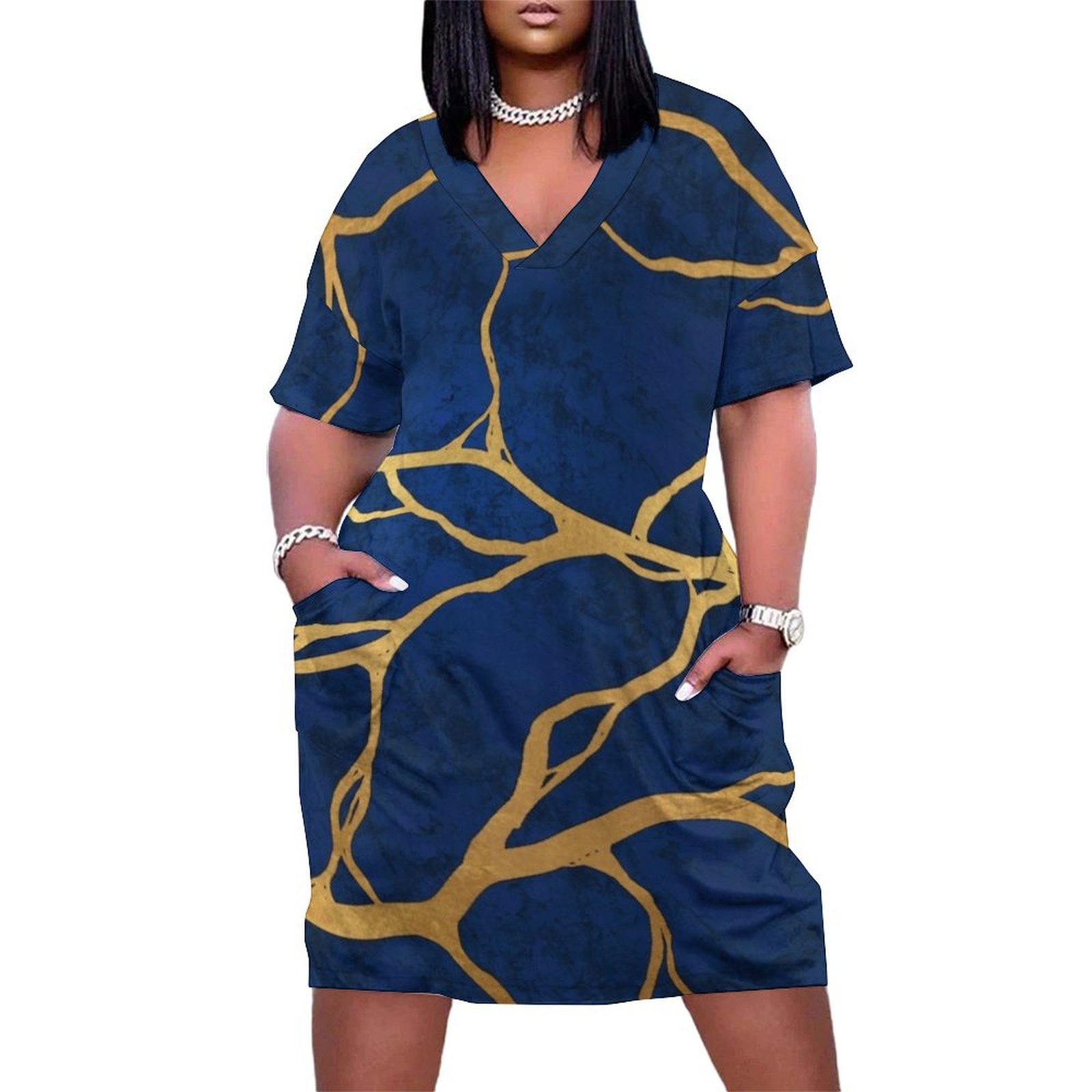 Kintsugi Loose Pocket Dress women clothing 2025 new arrivals prom dress ...