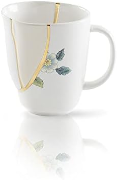 Kintsugi Mug Cup in Porcelain and 24 Carat Gold mod. 1 - Walmart.com
