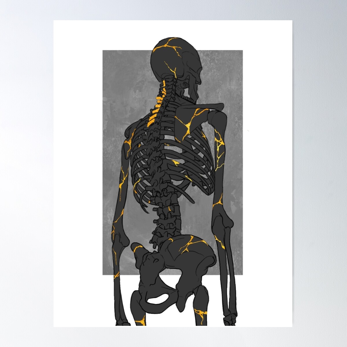 Kintsugi Poster Wall Art, Modern Wall Decor For Living Room Bedroom ...