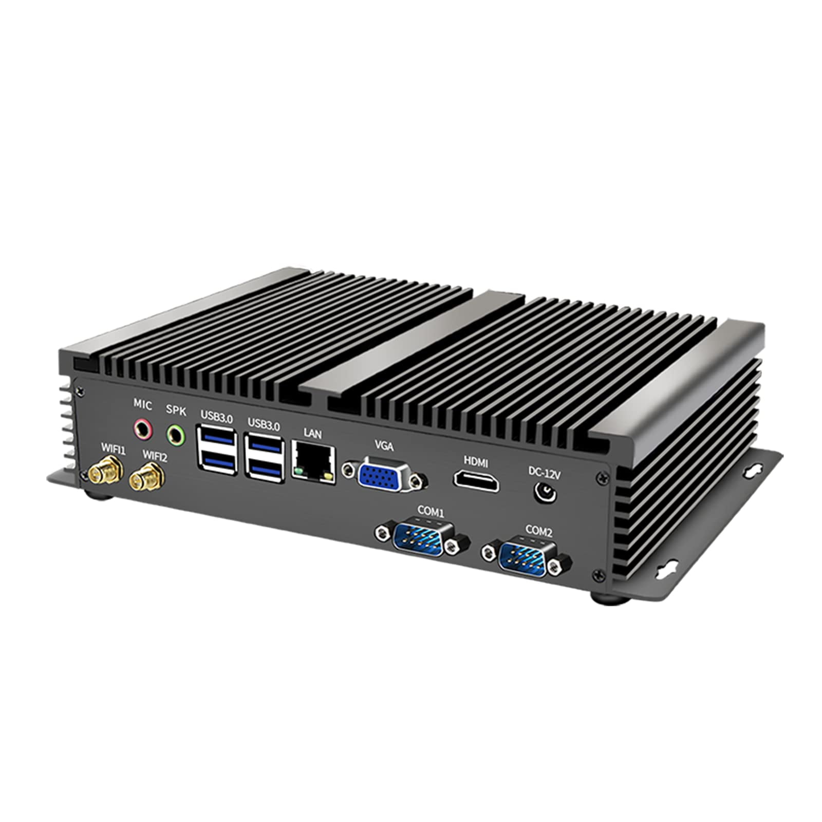 Kinupute Fanless Mini PC, Industrial Desktop Computer i7-8550U Windows ...