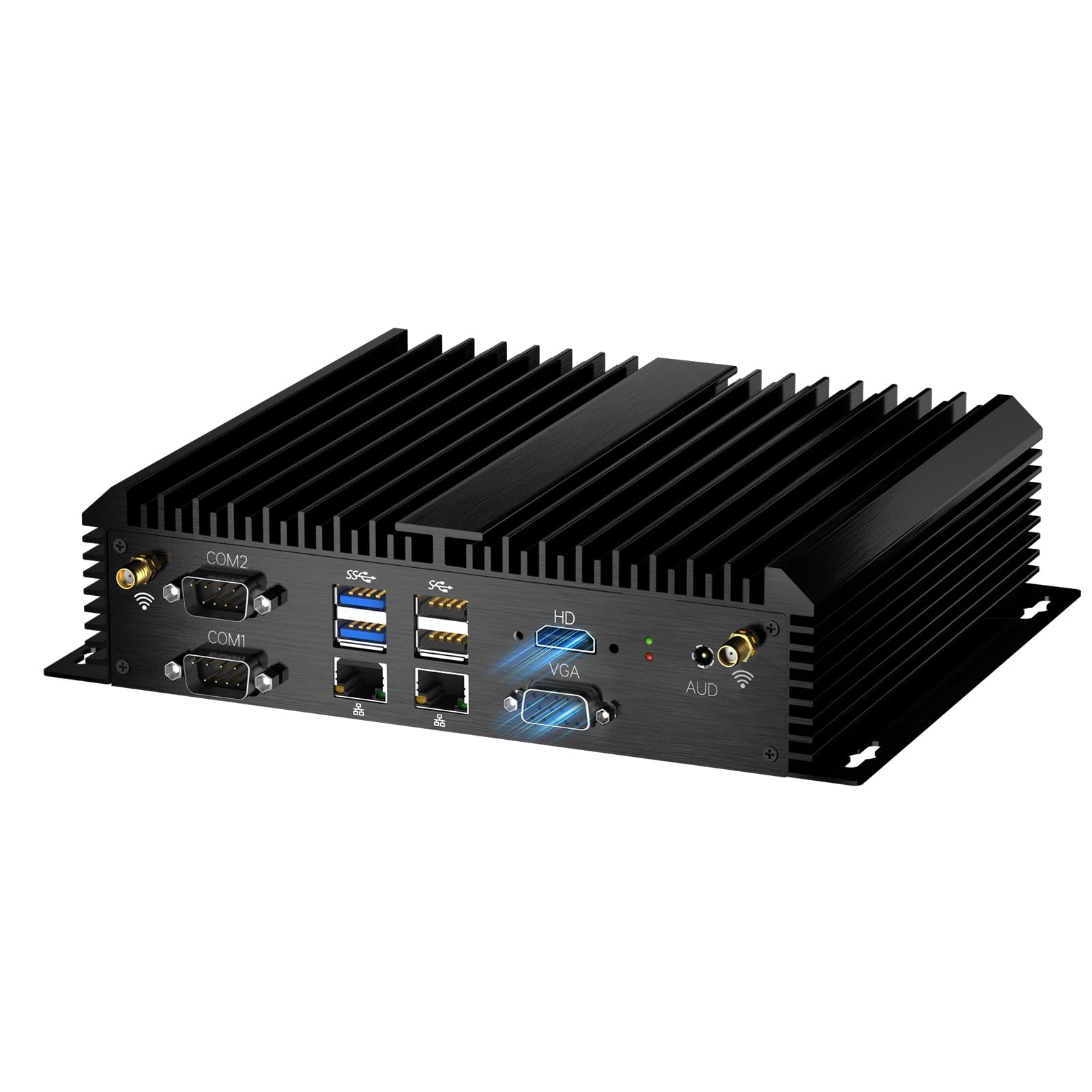 Kinupute Industrial Mini PC, Fanless Desktop Computer Core i5-8250U 1.6 ...