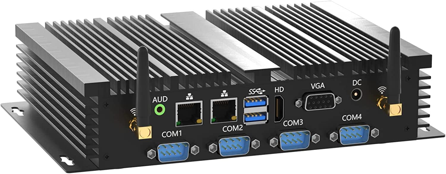 Kinupute Industrial Mini PC, Fanless Desktop Computer Core i7-5500U 2.4 ...