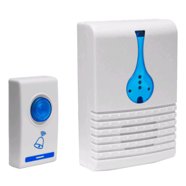 Simple But Powerful Wireless Door Chime Kit with Push Button and Plugin ...