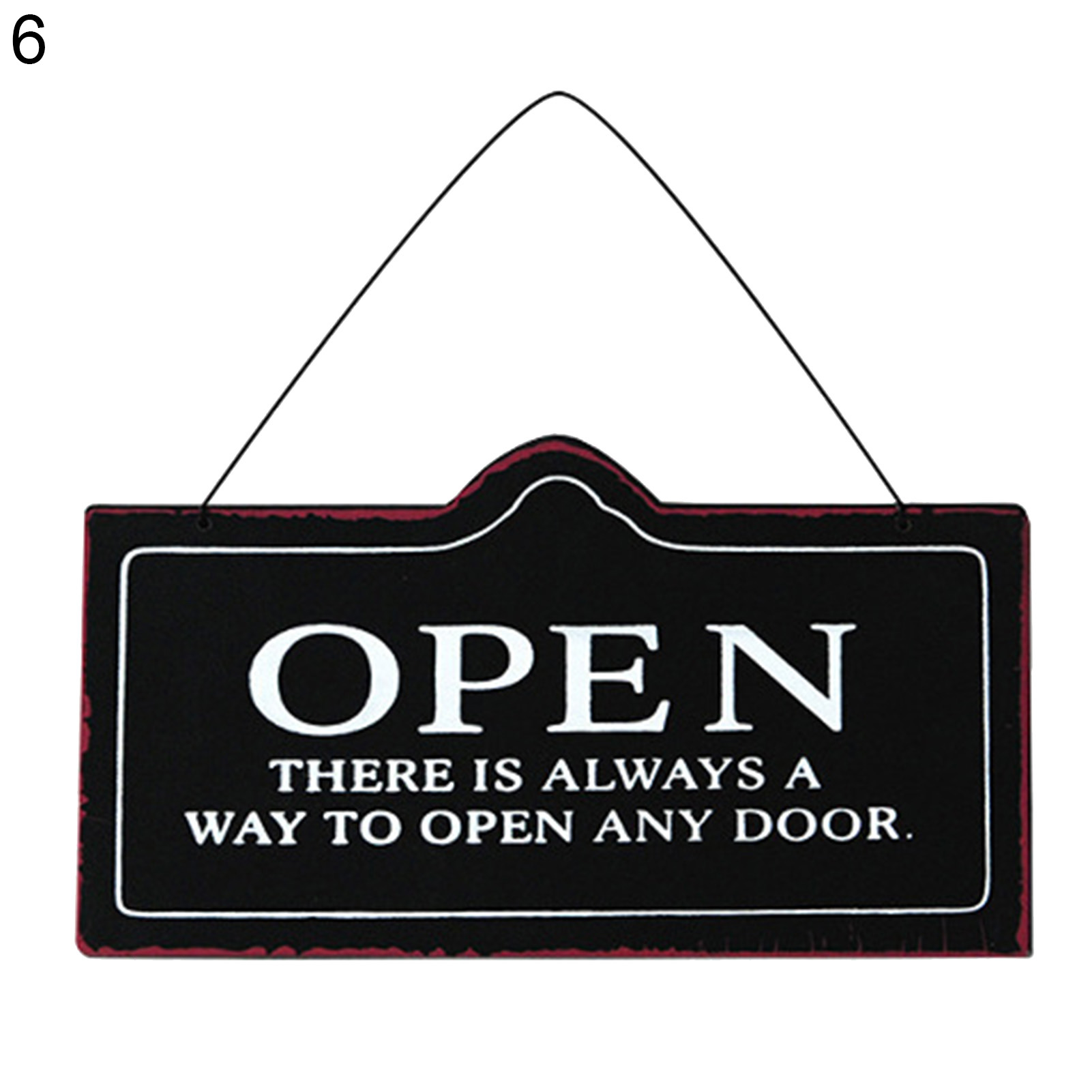 Kinzd Door Sign Double Sided Painting Letter Printing Universal Door ...