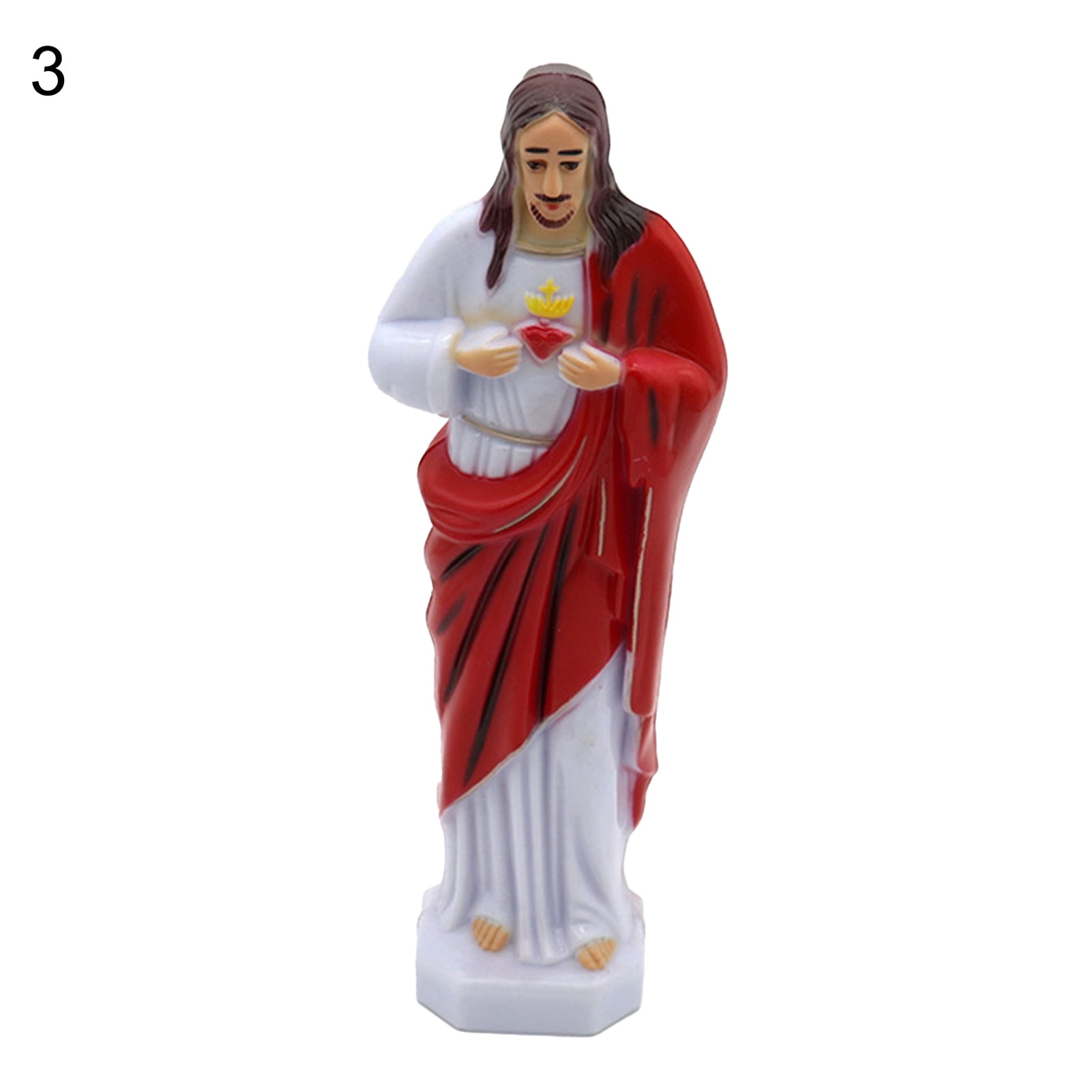Kinzd Ornamental Jesus Figurine Handmade Plastic Smooth Edges Luminous ...