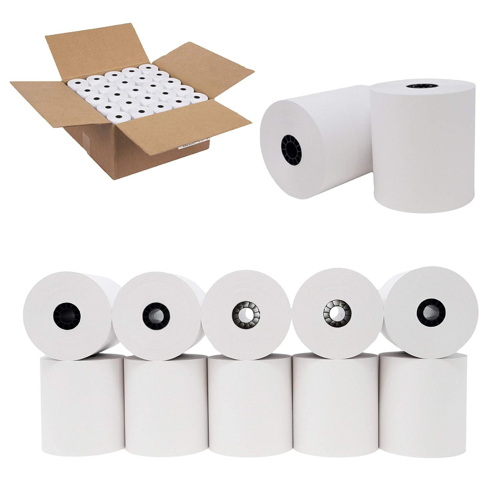 KioJJp 1-Ply Kitchen Printer Paper 3 Inch Inchx150' (50 Rolls) Better ...