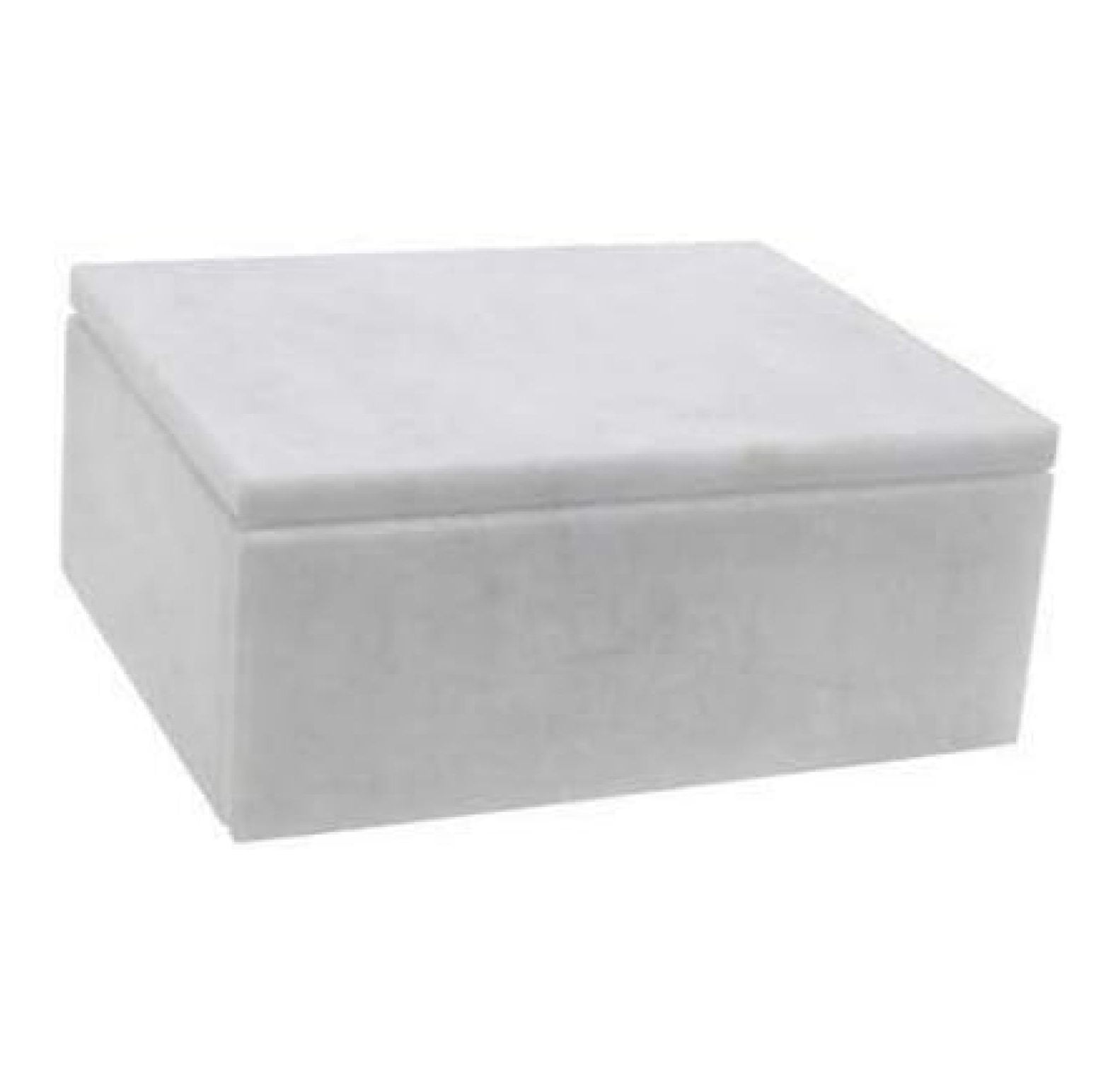 KioJJp Decorative White Marble Box, Stone Box with Lid - Rectangular, 5 ...