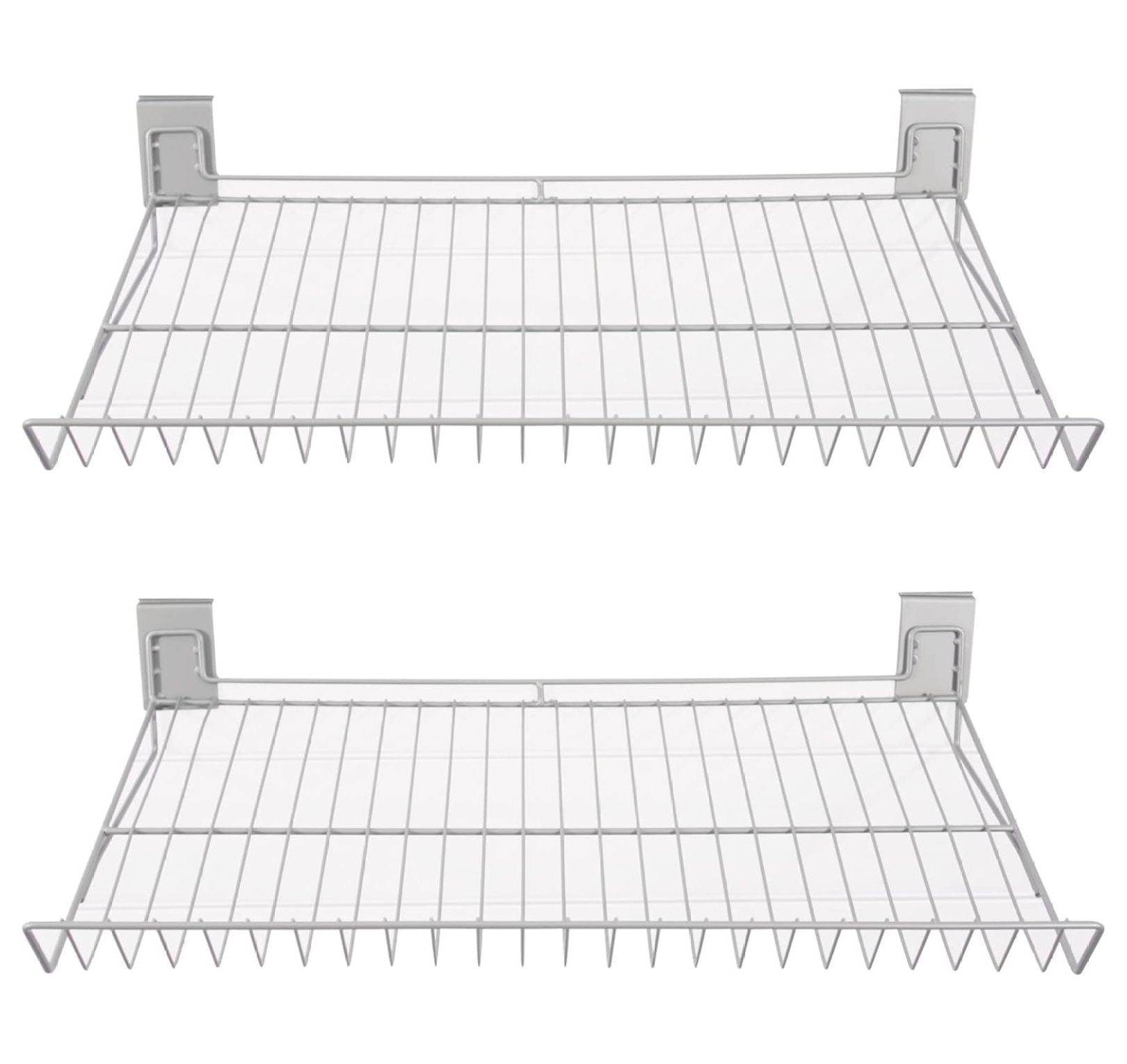 KioJJp Slatwall Steel 30-Inch(L) by 13.5-Inch(W) Wire Shoe Rack ...