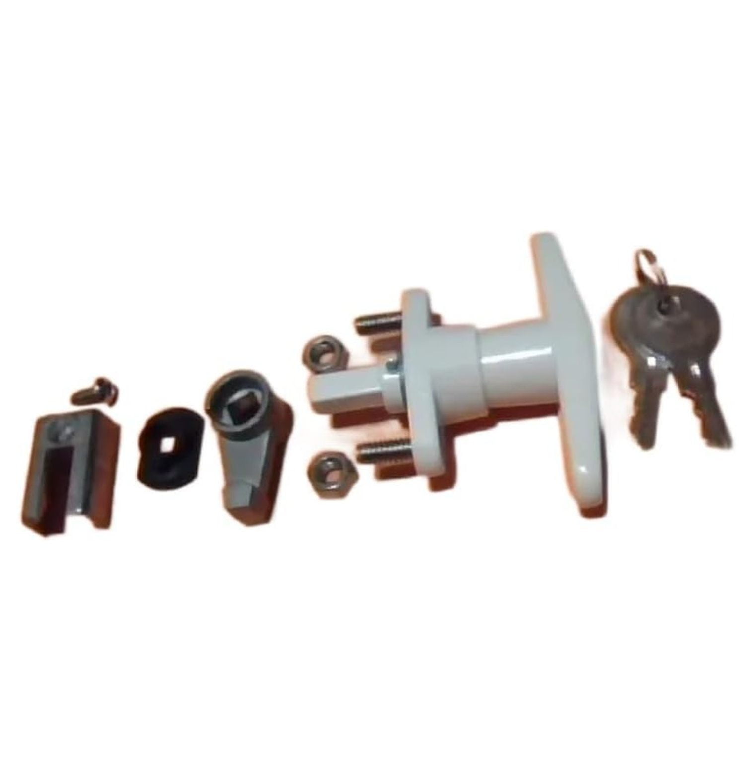 KioJJp T-Handle Shutter Lock Kit, Accordion Storm Shutter Lock, White ...