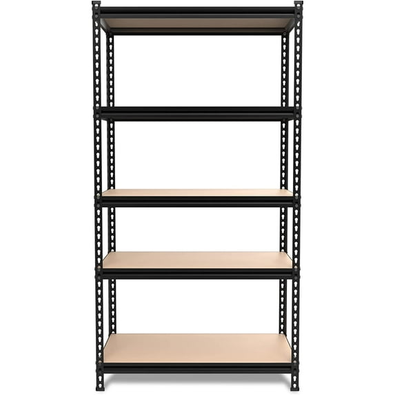 "Kiogro 5-Tier Steel Storage Shelves, 36.2""L*17.7""W*72""H Black ...