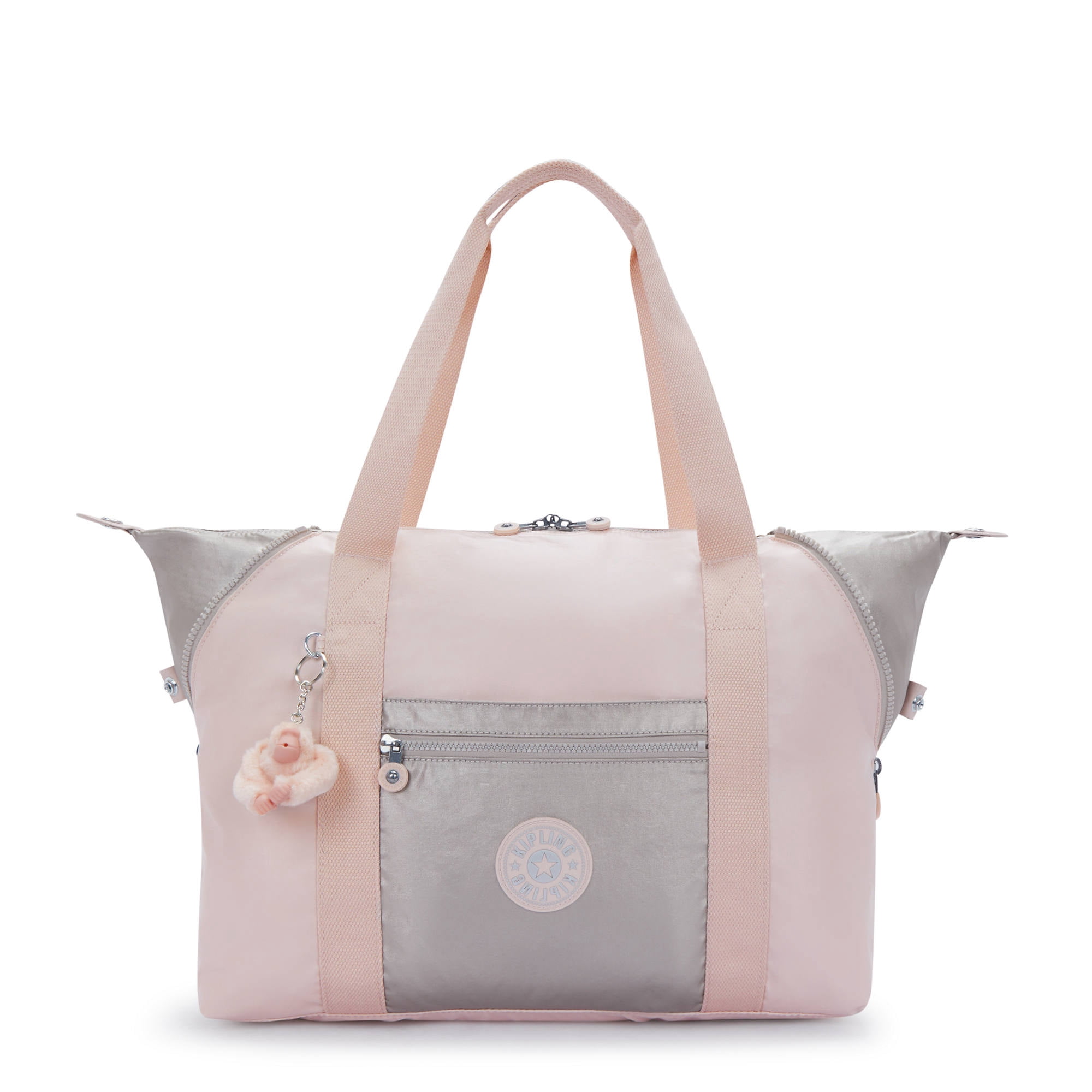 Kipling Art Medium Tote Bag Pink Shine Bl - Walmart.com