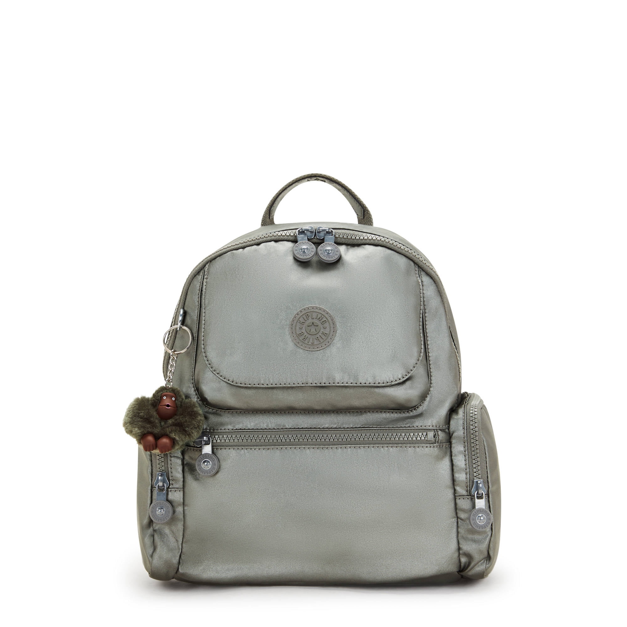 Kipling Matta Metallic Backpack Moon Grey Metallic - Walmart.com