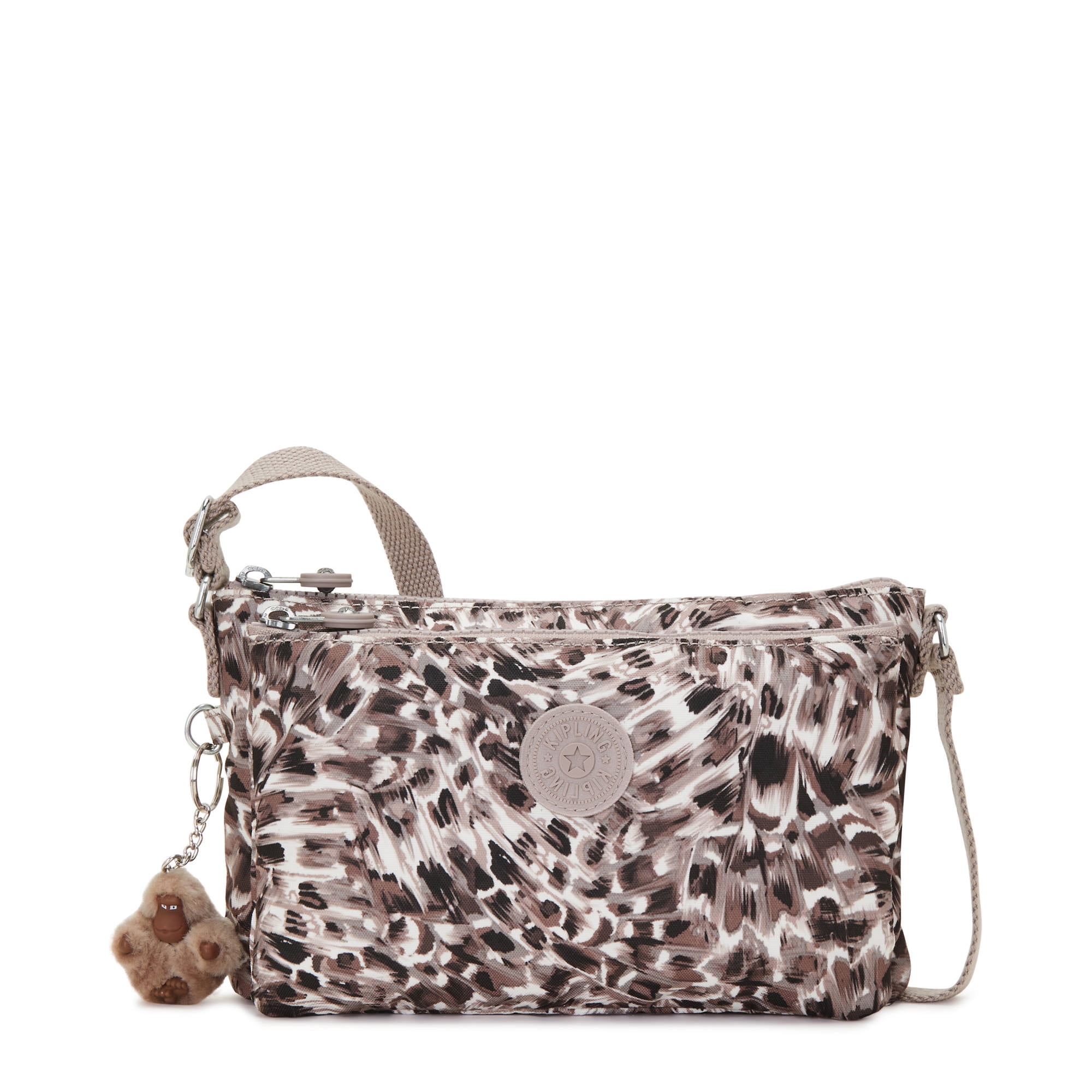 Kipling Women's Mikaela Crossbody Bag, Printed Nylon, Adjustable Strap ...