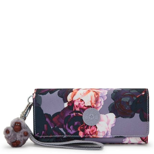 Kipling Women's Rubi Printed Nylon Large Fashion Wristlet Wallet and ...