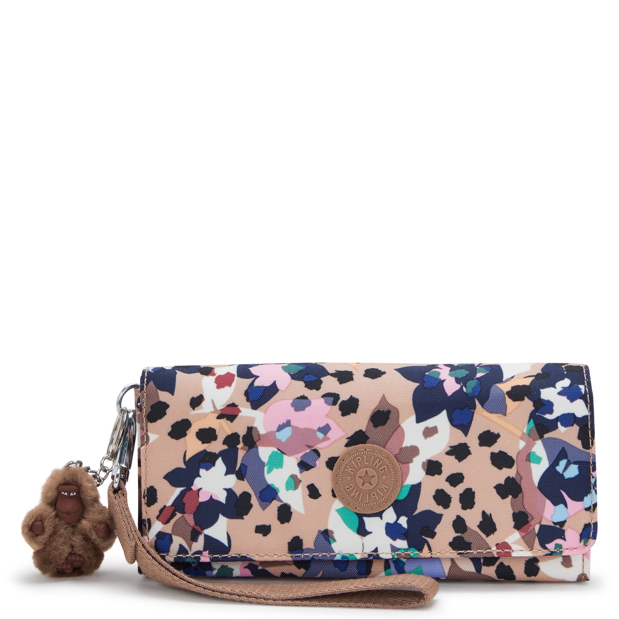Kipling Women's Rubi Printed Nylon Large Fashion Wristlet Wallet and ...