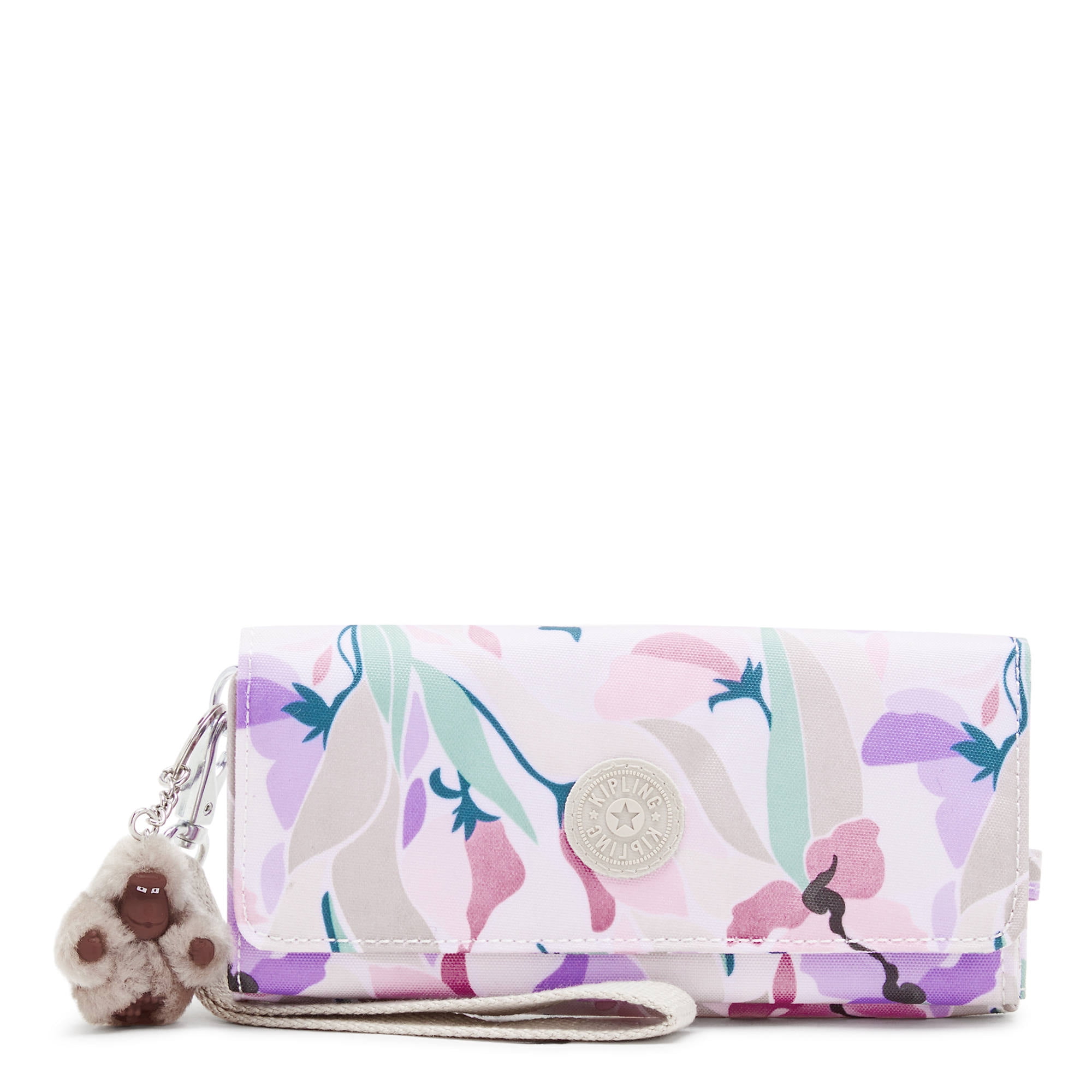 Kipling Women's Rubi Printed Nylon Large Fashion Wristlet Wallet and ...