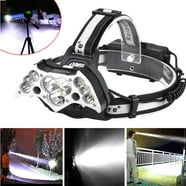LED Headlamp, Rechargeable, Waterproof, 6000 Lumens, 4 Modes ...