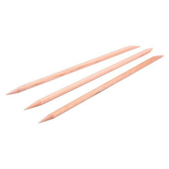 100 Pcs 4.3in Wooden Orange Sticks Nail Cuticle Stick for Pusher ...