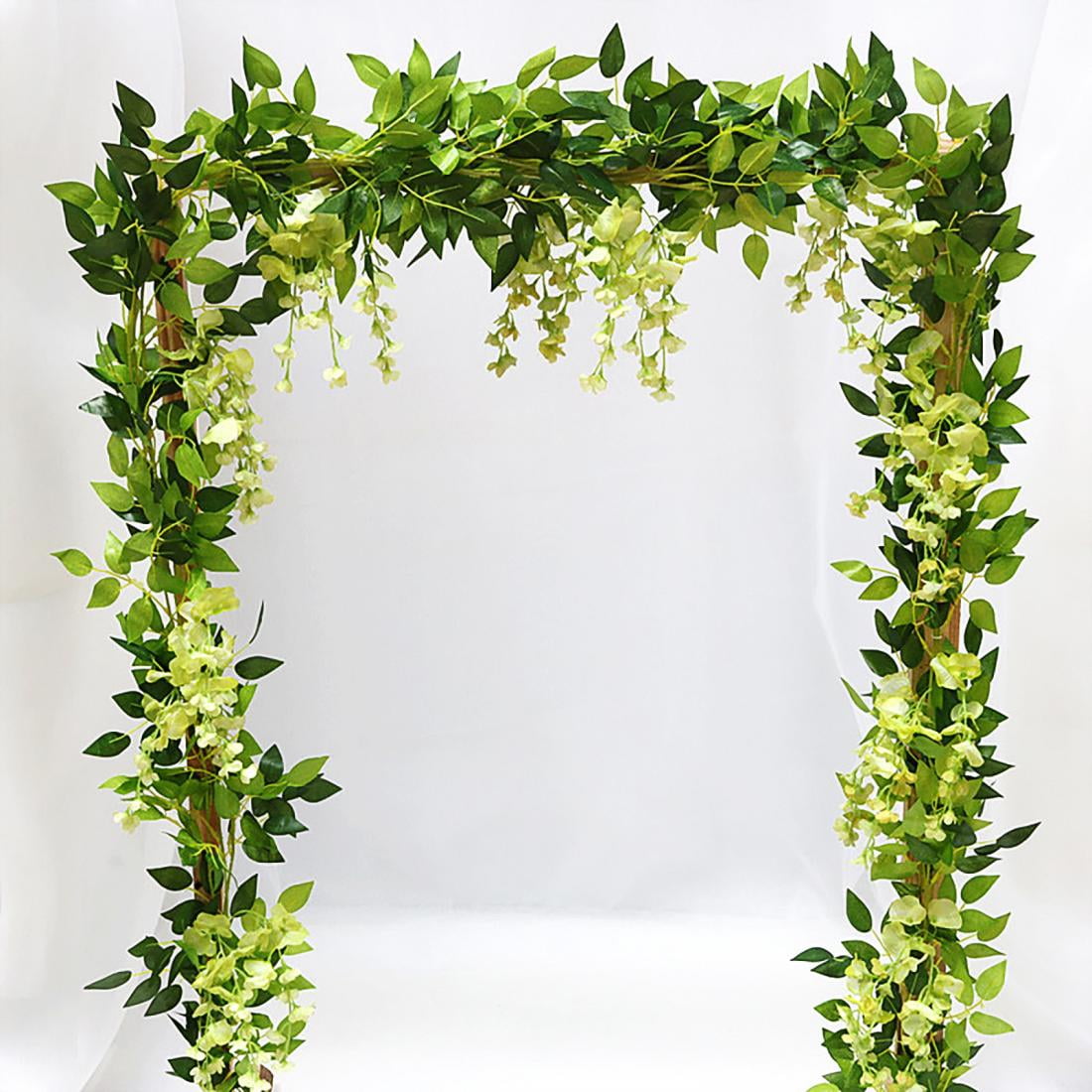 Kiplyki 6PC Simulation Wisteria Flower Vine Home Decoration Plant ...