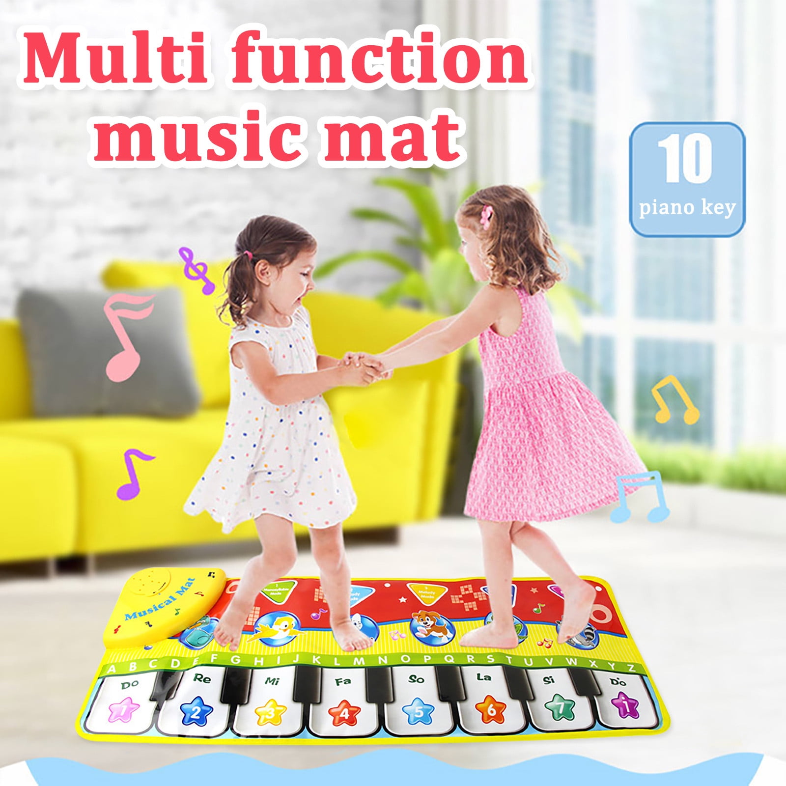 Kiplyki Cartoon Play Keyboard Musical Music Singing Gym Carpet Mat Best ...