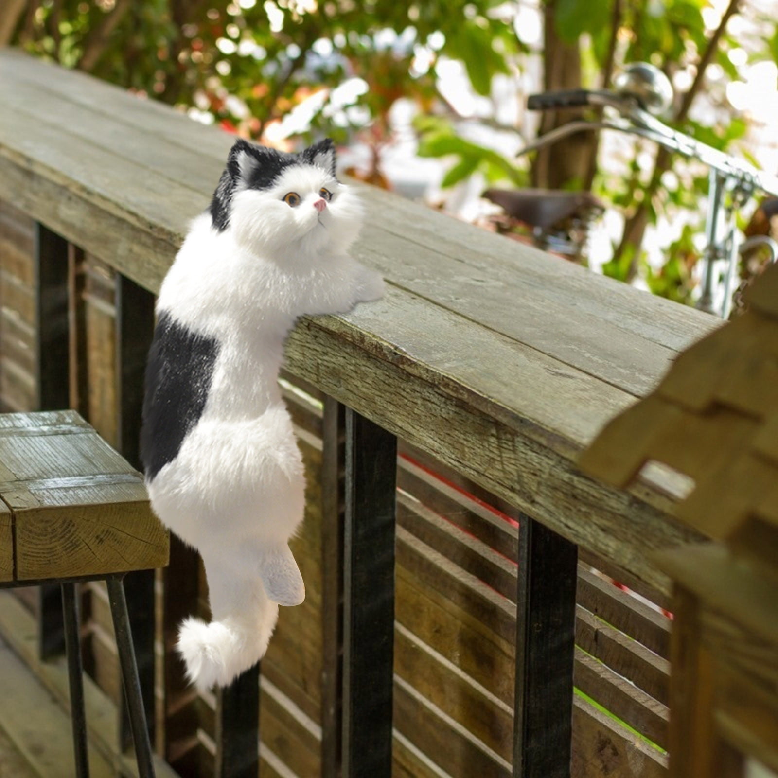 Kiplyki Cat Animals Decor,Realistic Cat Stuffed Animal Toy Cat Model ...