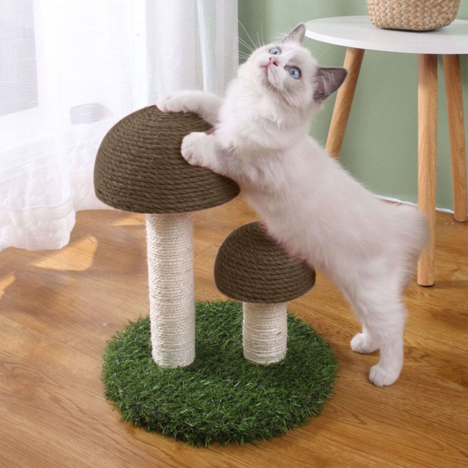 Kiplyki Climbing Frame Christmas Tree Natural Sisal Scratch Column ...