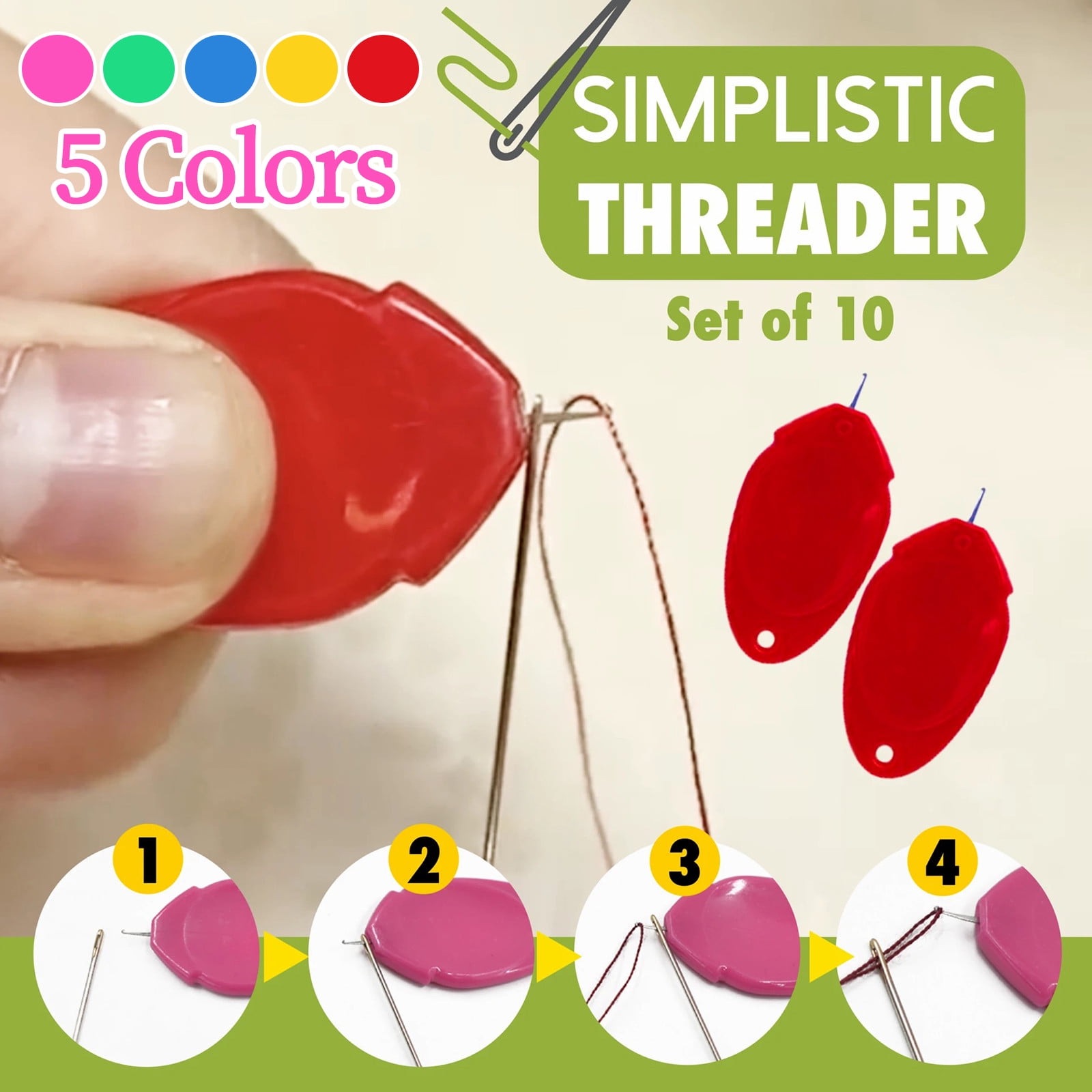 Kiplyki DIY Plastic Threader Threader Sewing Machine Needle Threader 10 ...