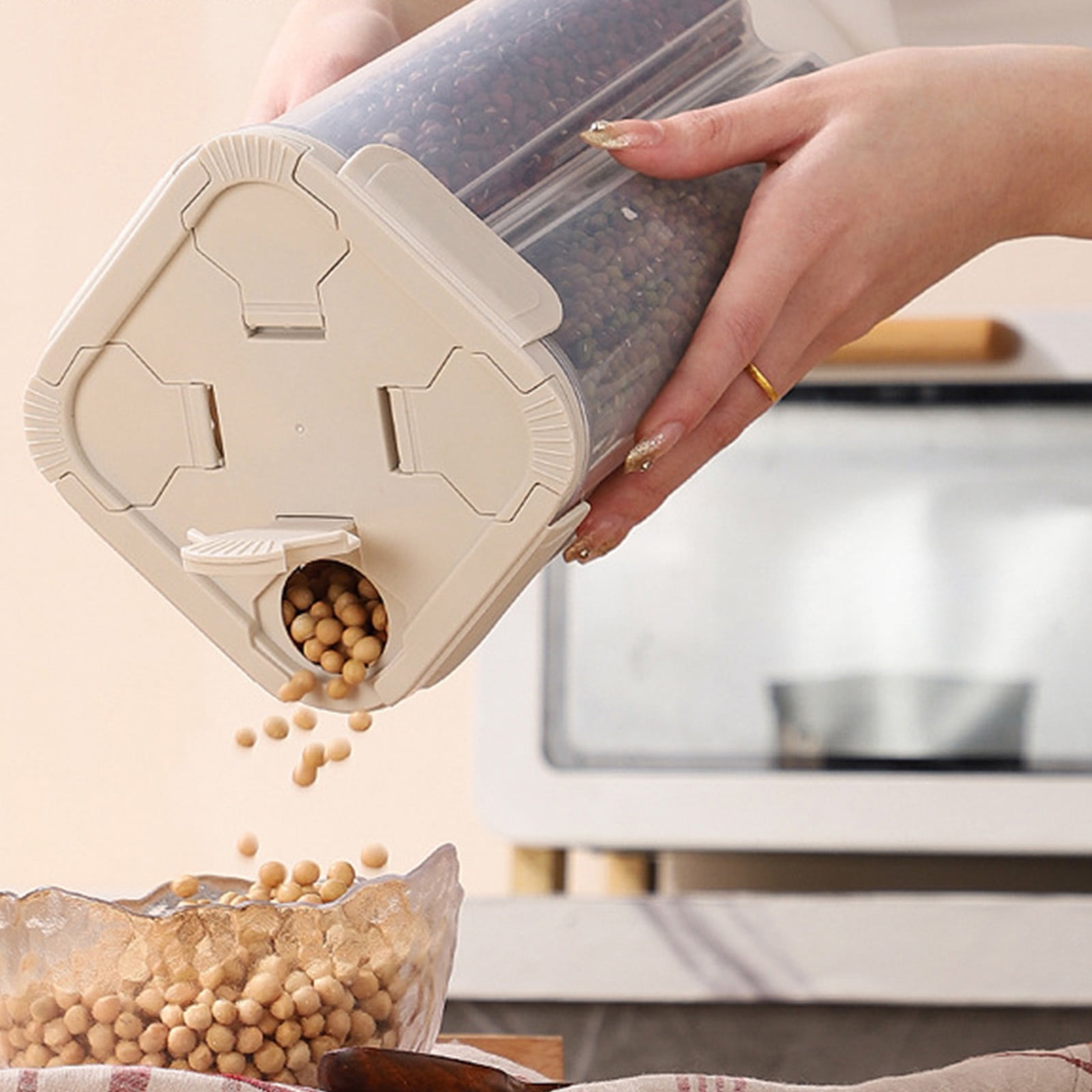 Kiplyki Airtight Cereal Storage Container Clear 2.5L Airtight Kitchen ...