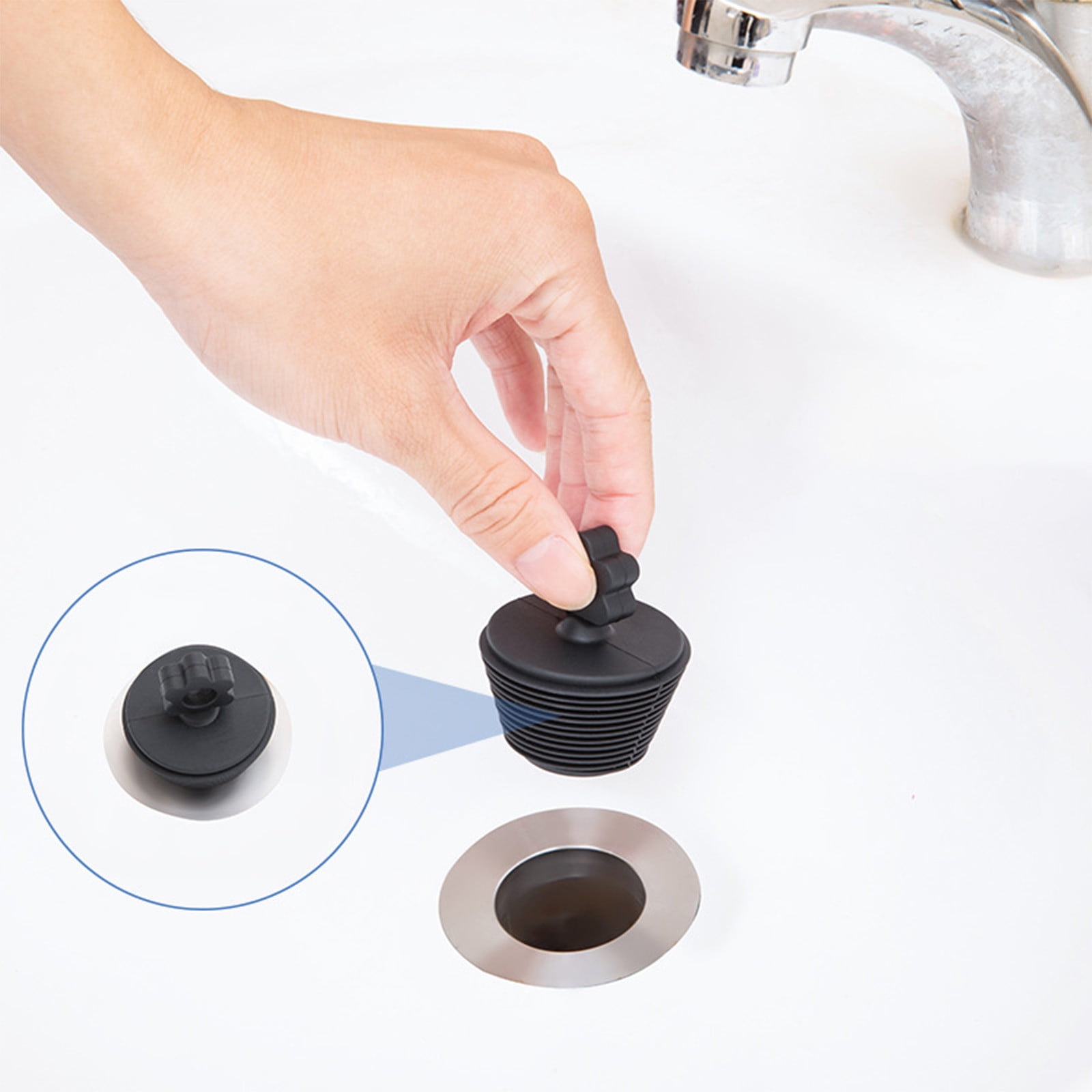 Kiplyki Bathtub Stopper Washbasin Stopper Bathtub Plug Sink Stopper ...