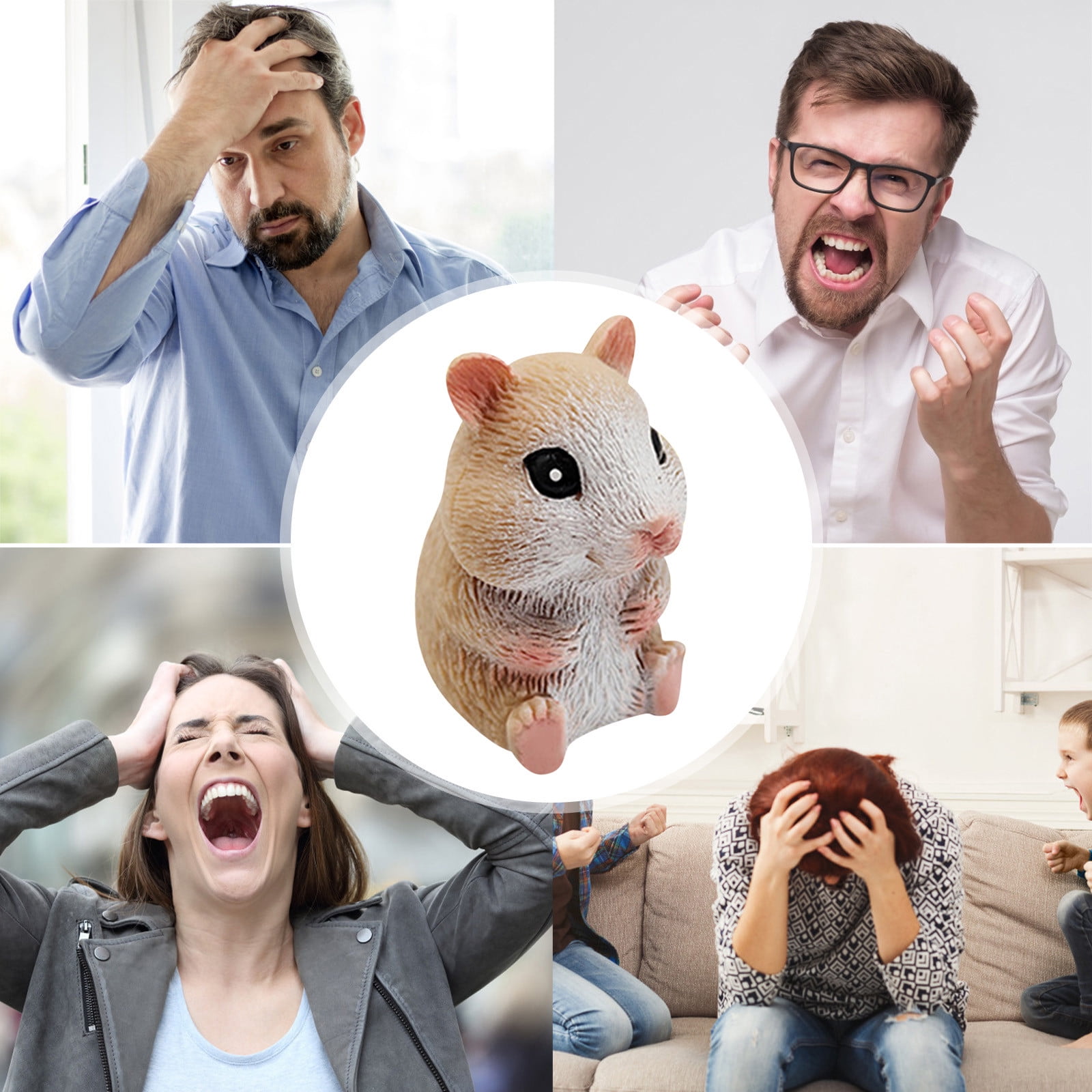 Kiplyki Decompression Toy Cute Little Hamster Vents Pressure To Relieve ...