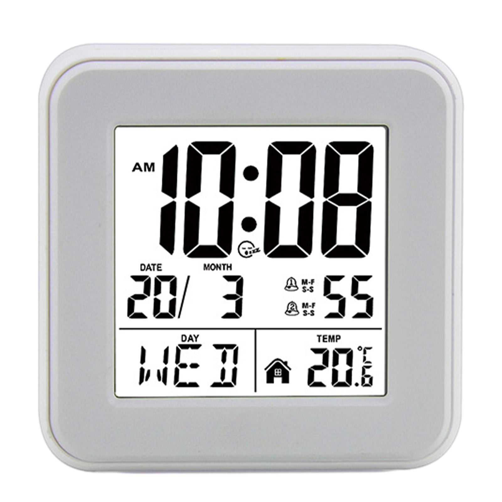 Kiplyki Digital Alarm Clock With LCD Display Temperature Humidity ...