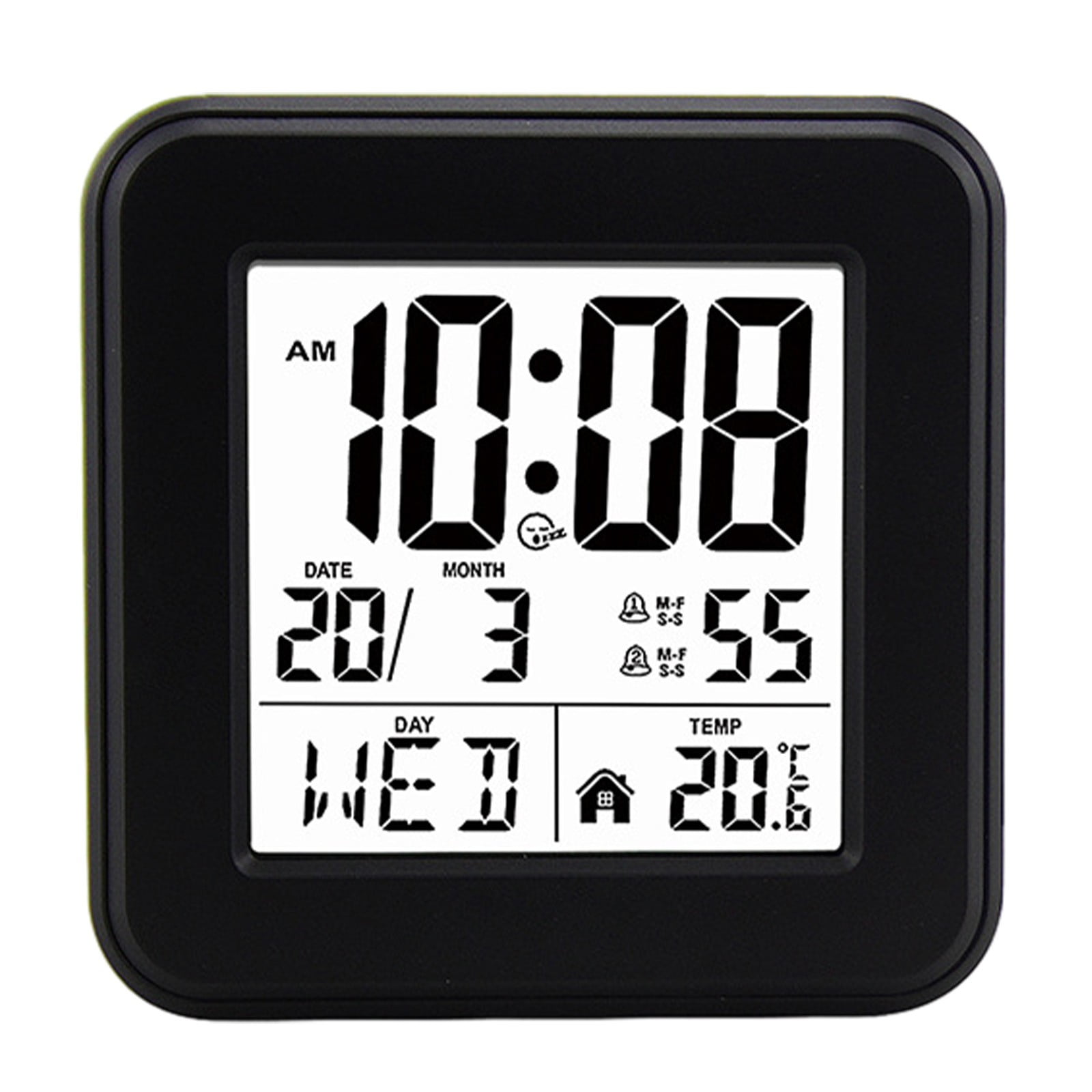 Kiplyki Digital Alarm Clock With LCD Display Temperature Humidity ...